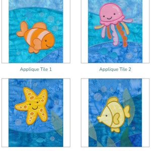 Aquatic Adventure Tiling Scene OESD #12803 OESD Machine Embroidery New ...
