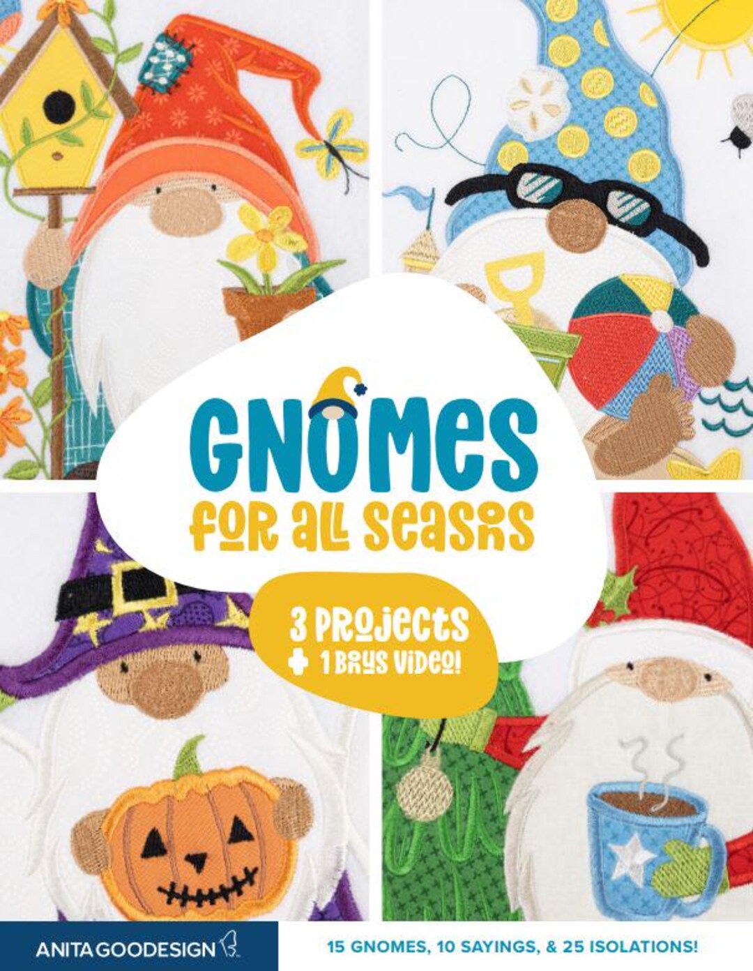 Gnome for All Seasons Goodesign New - Etsy
