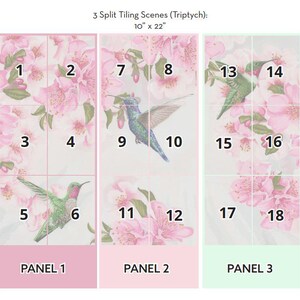 Spring Hummingbird Tiling Scene by Dona Gelsinger OESD Machine ...