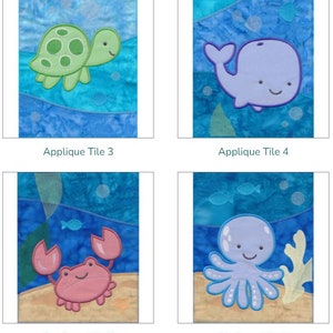 Aquatic Adventure Tiling Scene OESD #12803 OESD Machine Embroidery New ...