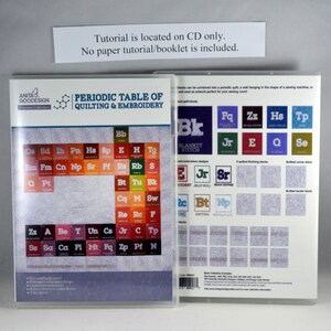 Periodic Table of Quilting and Embroidery Anita Goodesign NEW * - Etsy