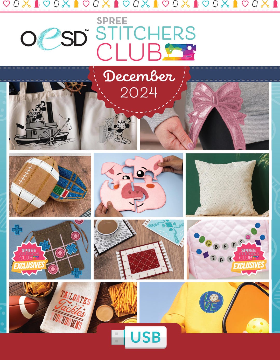 OESD Spree Club December 2024 Original USB NEW - Etsy