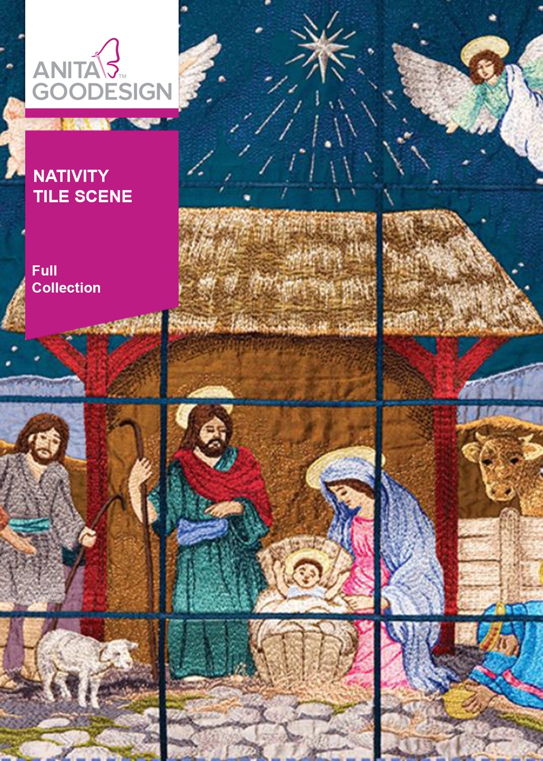 Nativity Tile Scene Anita Goodesign NEW - Etsy