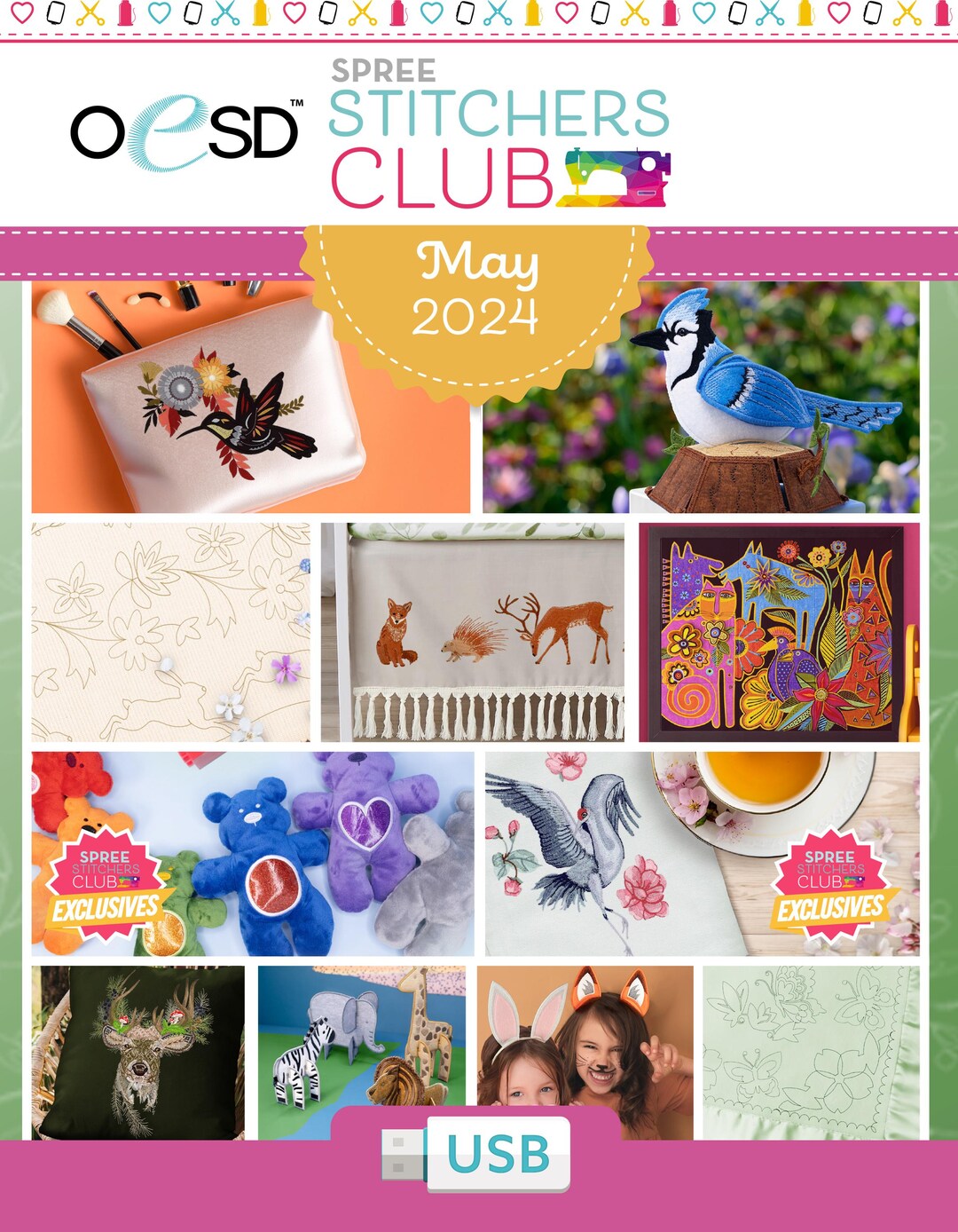 OESD Spree Club May 2024 Original USB NEW - Etsy