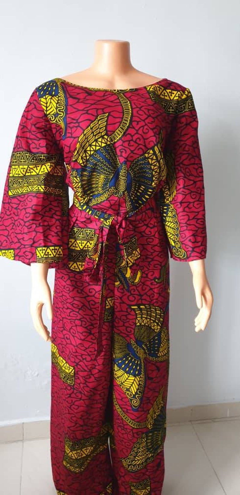 African Print Jumpsuit, Ankara Print Jumpsuit, Ladies African Jumpsuit ...