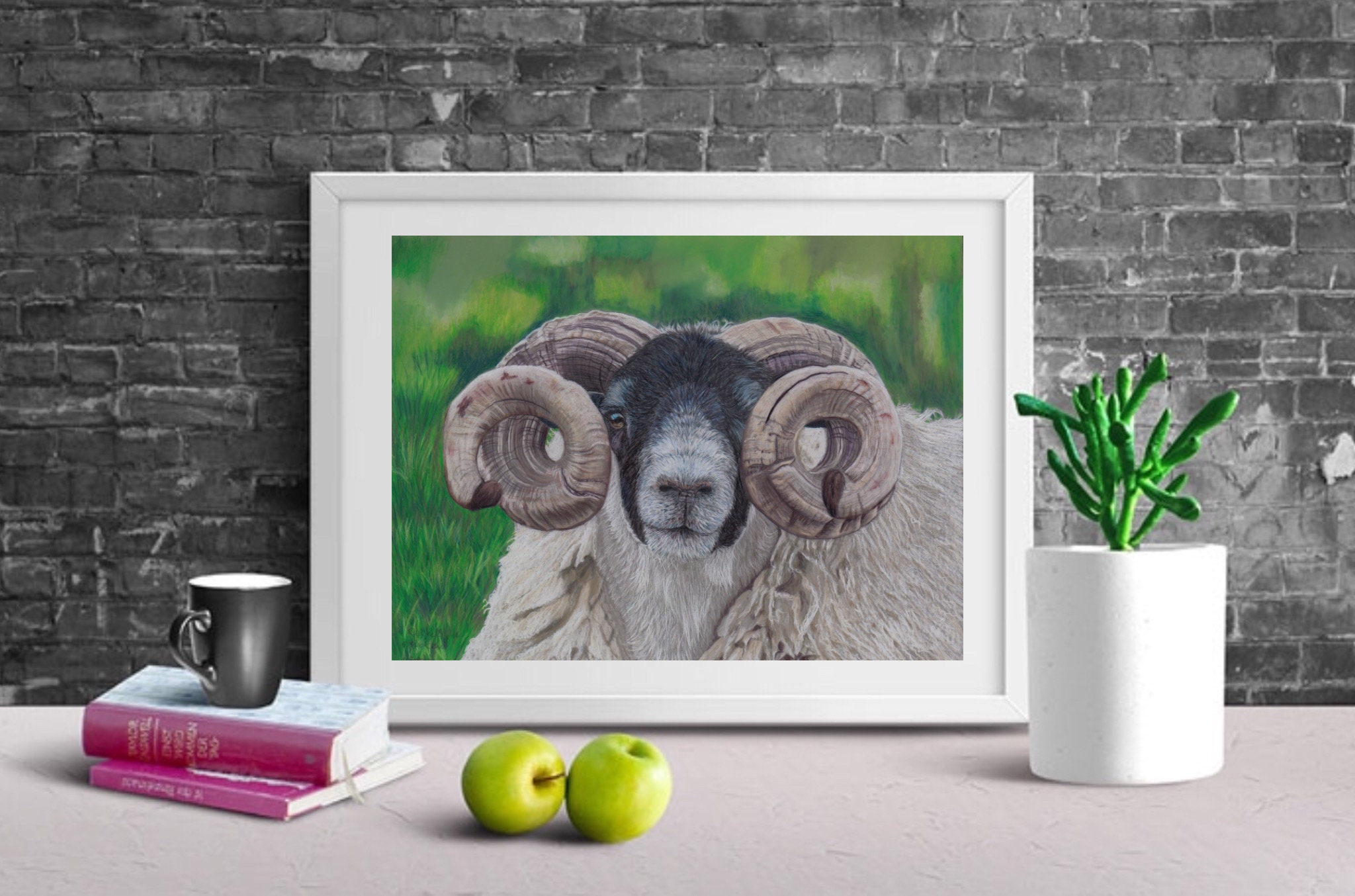 Sheep Fine Art Giclee Print From Hand Drawn Pastel Original - Etsy UK