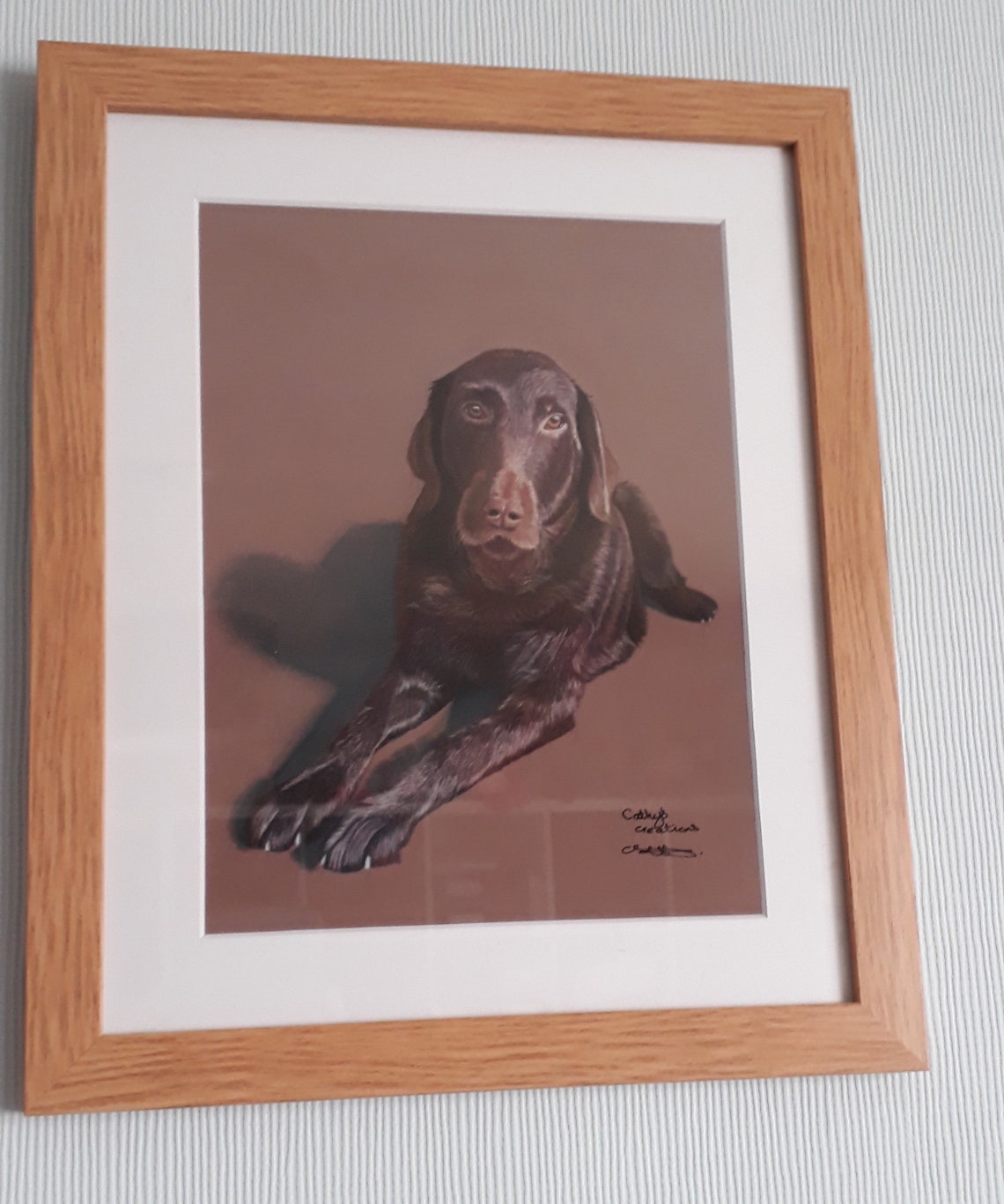 Chocolate Labradoodle Fine Art Giclee Print From Hand Drawn | Etsy