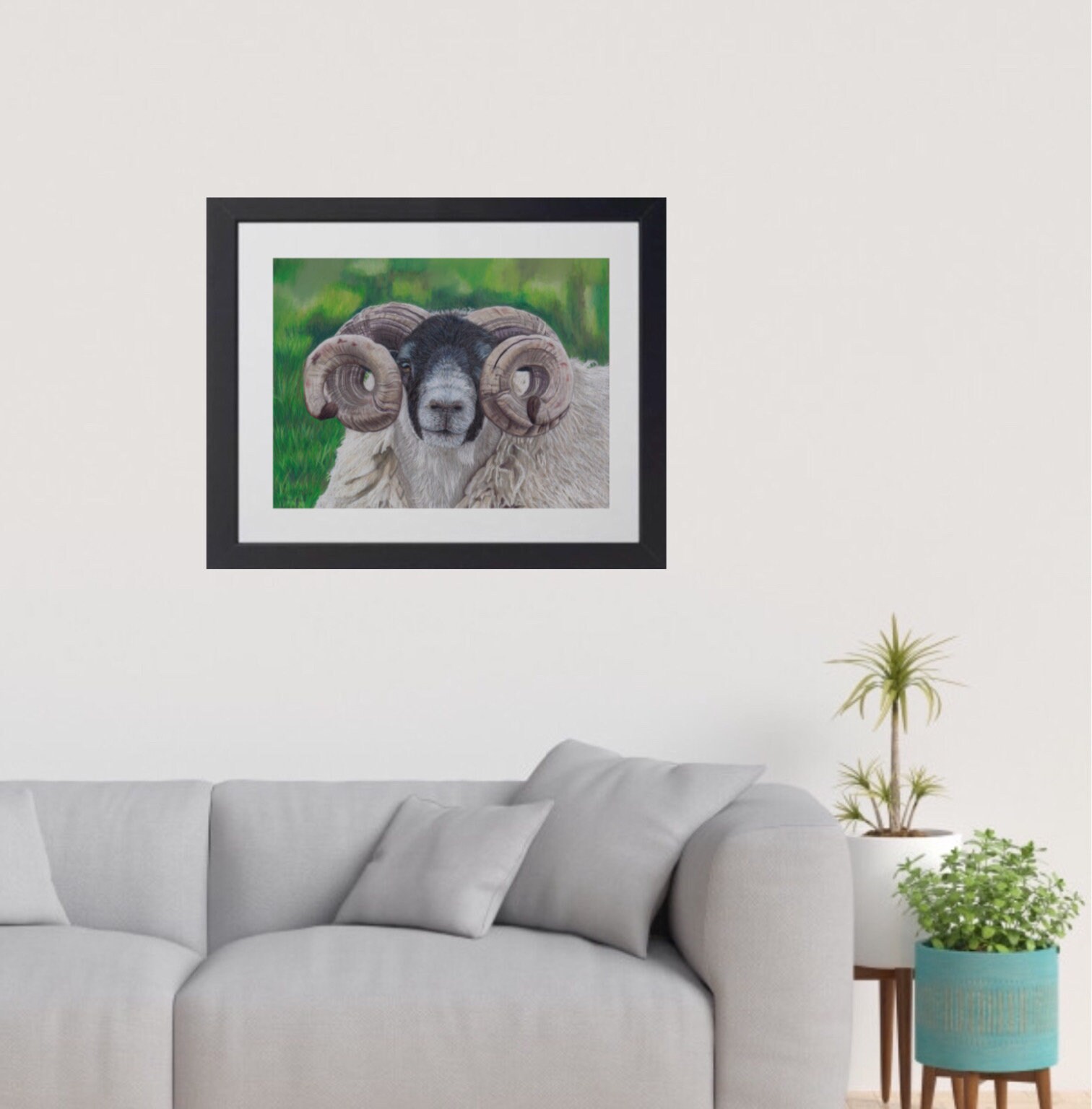 Sheep Fine Art Giclee Print From Hand Drawn Pastel Original - Etsy UK