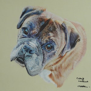 Brindle Boxer Dog Greetings Card, Blank High Quality Printed Cards From ...