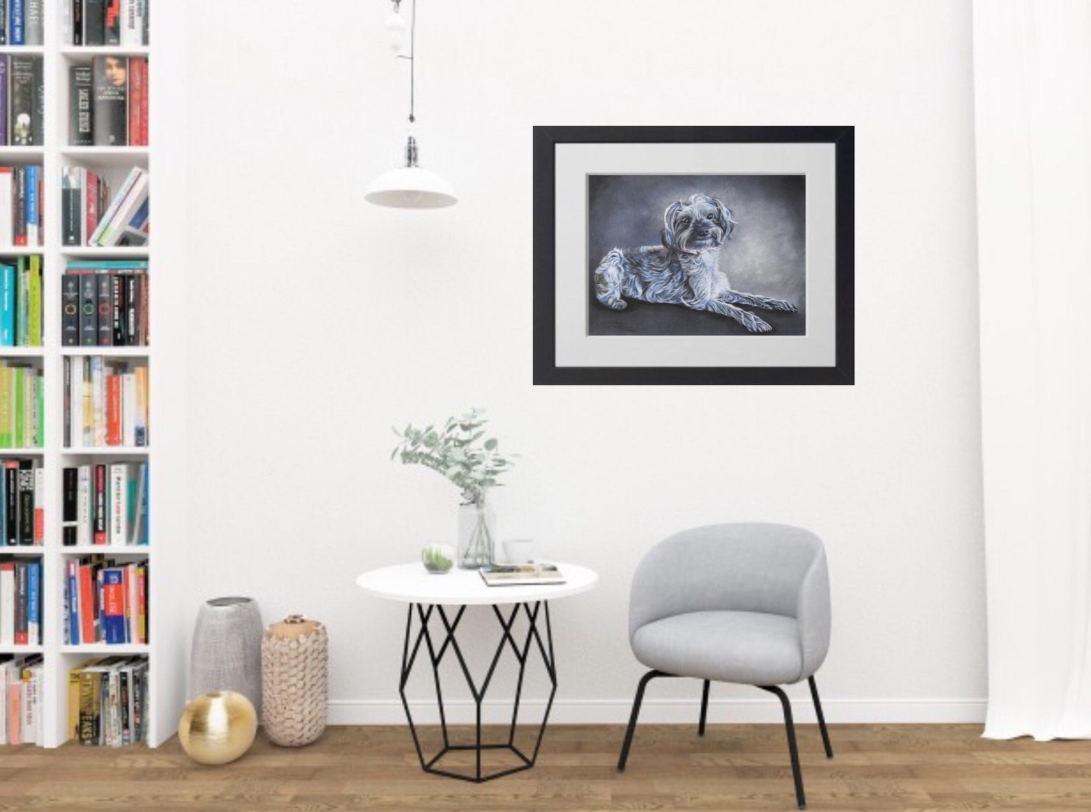 Yorkipoo Fine Art Giclee Print, From Hand Drawn Coloured Pencil ...