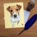 Jack Russell Terrier Greetings Card, Blank High Quality Printed Cards ...