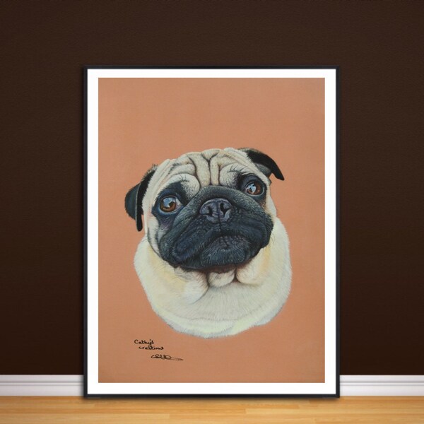 Pug Painting - Etsy