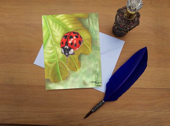 Ladybird Greetings Card Blank High Quality Printed Cards From | Etsy