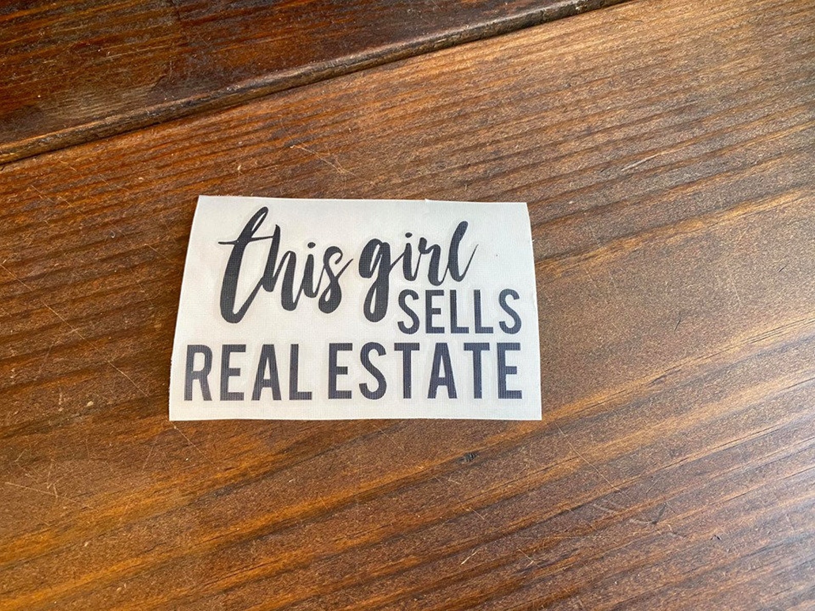 This Girl Sells Real Estate Decal Laptop Decal Yeti Decal Etsy