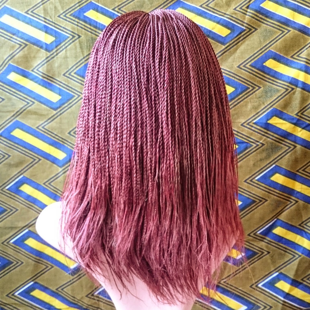 Auburn Gold Braided Wig Red Braided Wig Twists Twists - Etsy