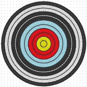 Archery Target Sport Patch Design Machine Embroidery Pattern in the ...