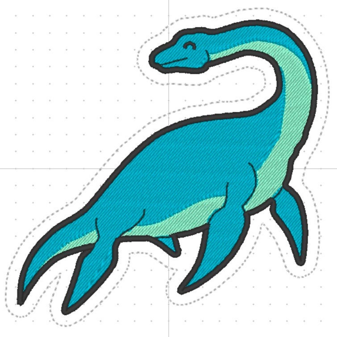 Nessie Lock Ness Cryptids Patch Design. Machine Embroidery Pattern in ...