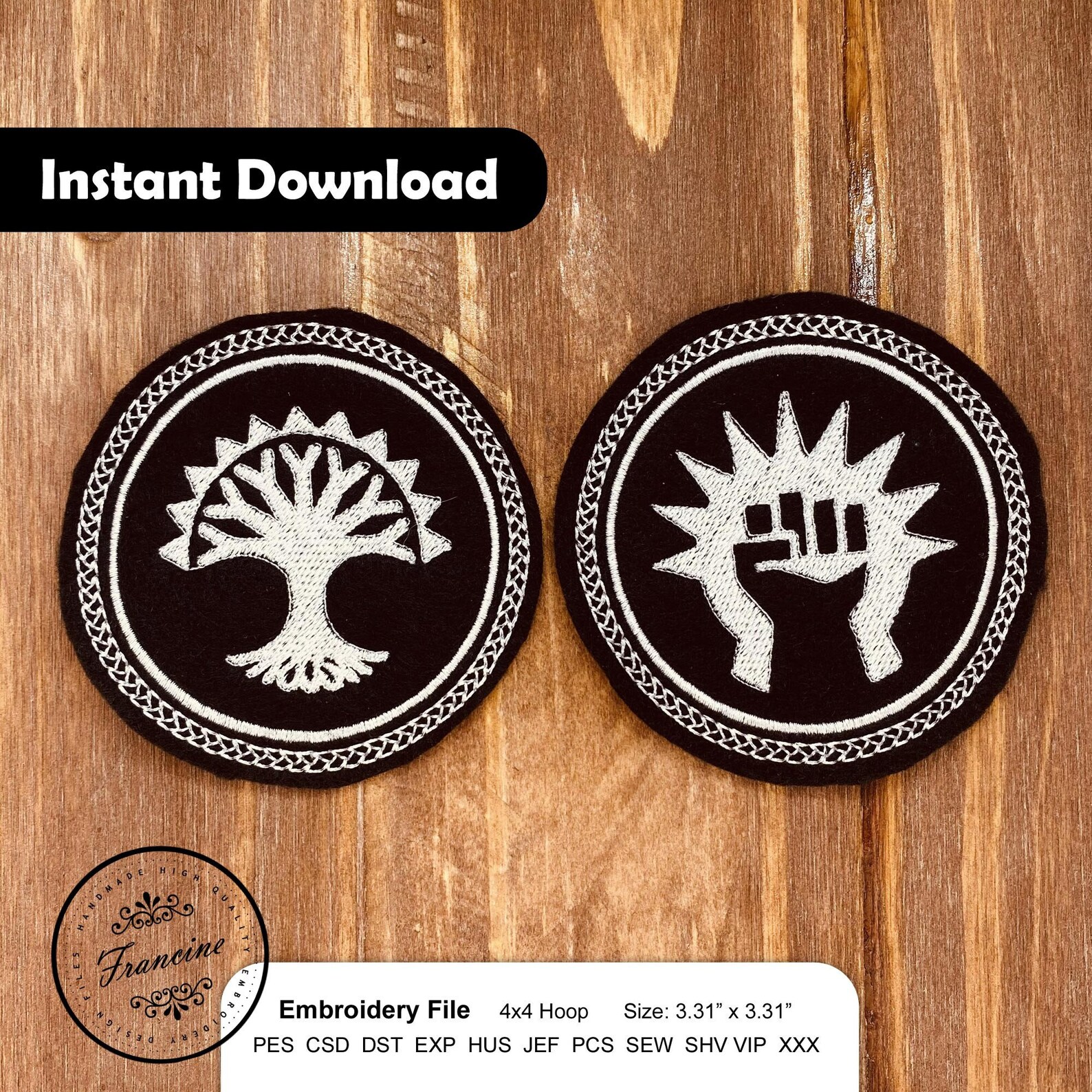 MTG Boros Legion & Selesnya Conclave Patch: 4x4 Embroidery Design ...