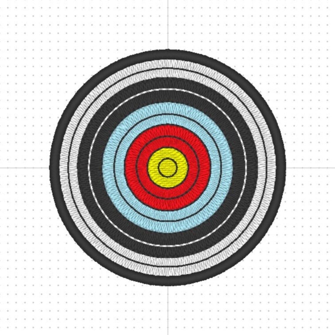 Archery Target Sport Patch Design Machine Embroidery Pattern in the ...