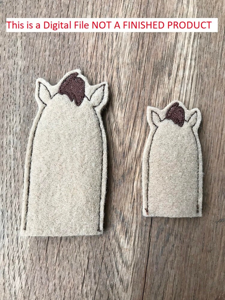 Horse Finger Puppet 2 Sizes ITH 4x4 Machine Embroidery - Etsy