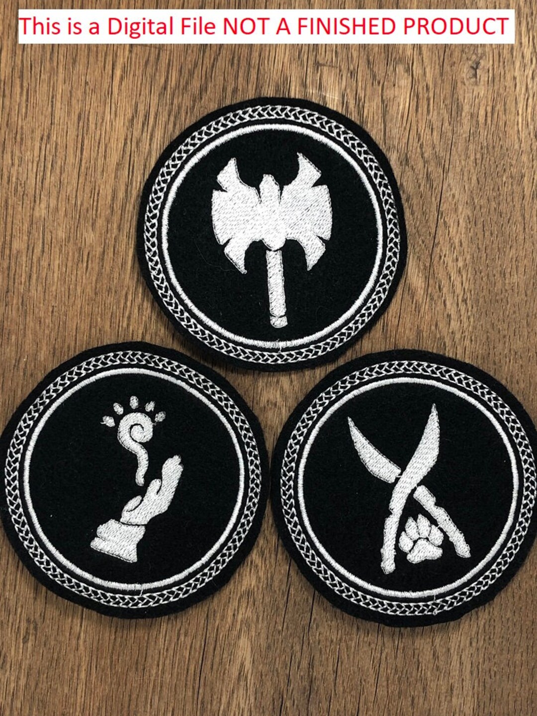 Dice Bag Barbarian, Wizard & Ranger Dungeons and Dragons Classes RPG ...