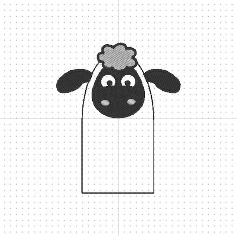 Sheep Finger Puppet 2 Sizes ITH 4x4 Machine Embroidery - Etsy