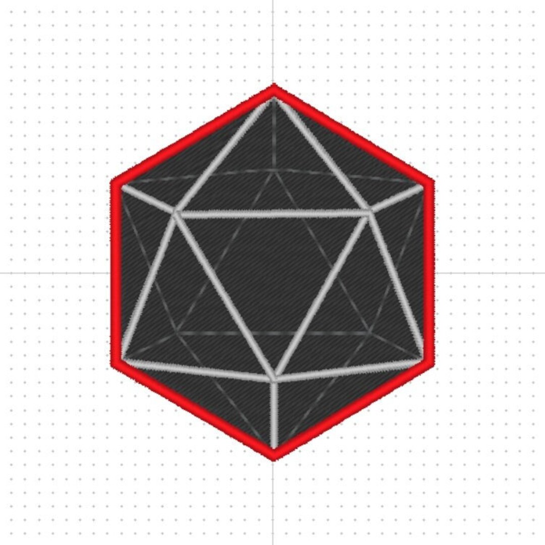 Clear Transparent Dice Dungeons and Dragons D&D RPG Patch Design ...