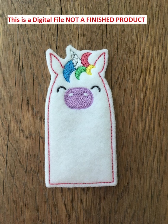 Unicorn Finger Puppet 2 Sizes ITH 4x4 Machine Embroidery | Etsy