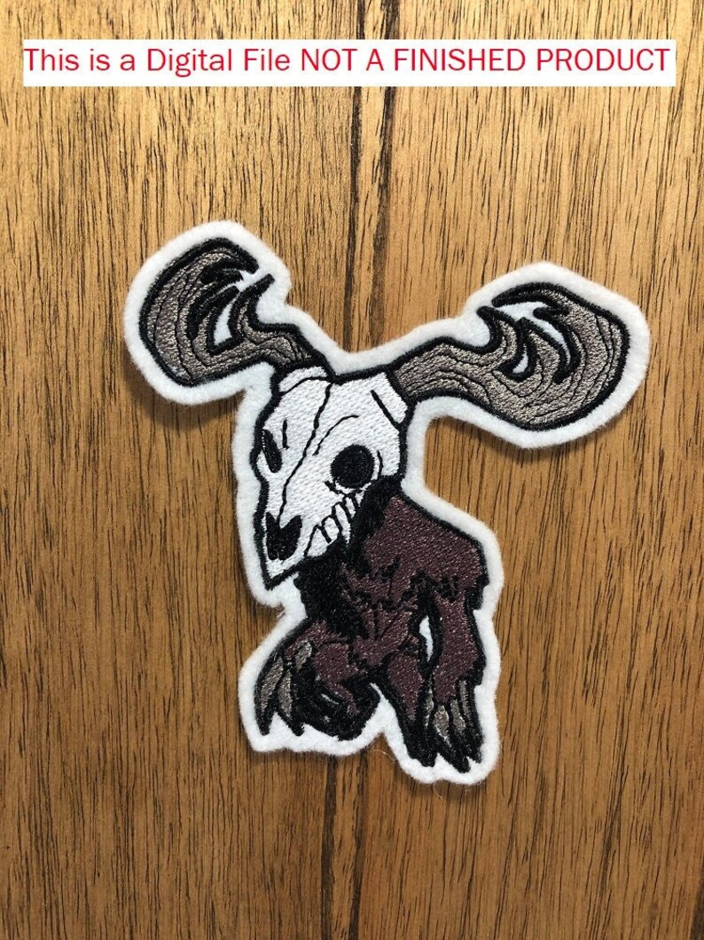 Wendigo Embroidery Design: Cryptid Monster Patch, 4x4 ITH (digital File ...