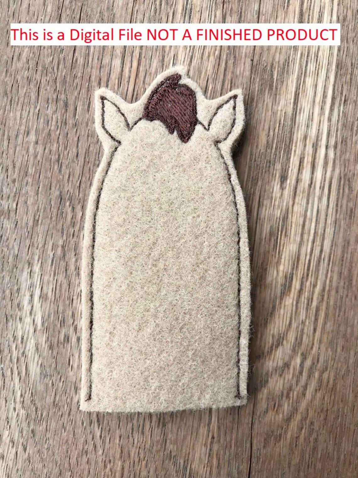 Horse Finger Puppet 2 Sizes ITH 4x4 Machine Embroidery - Etsy