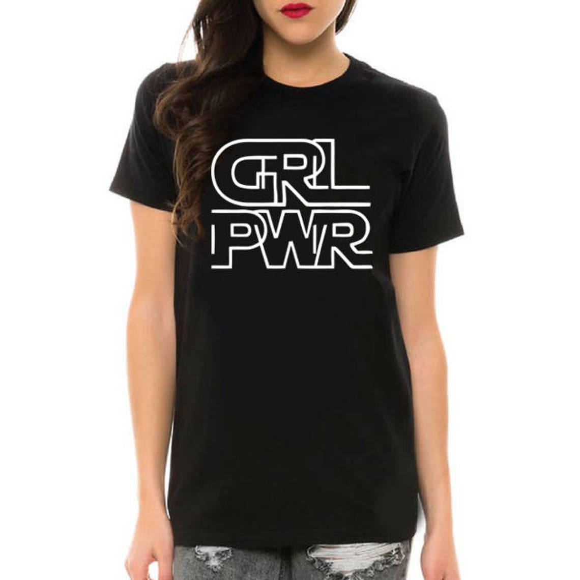 Girl Power Femme T-shirt Feminist GRL PWR Tee - Etsy
