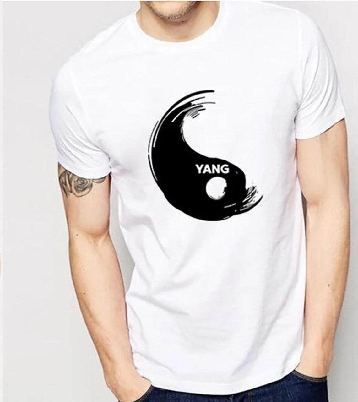 Couples Matching T-shirts Yin Yang Cool Tees - Etsy