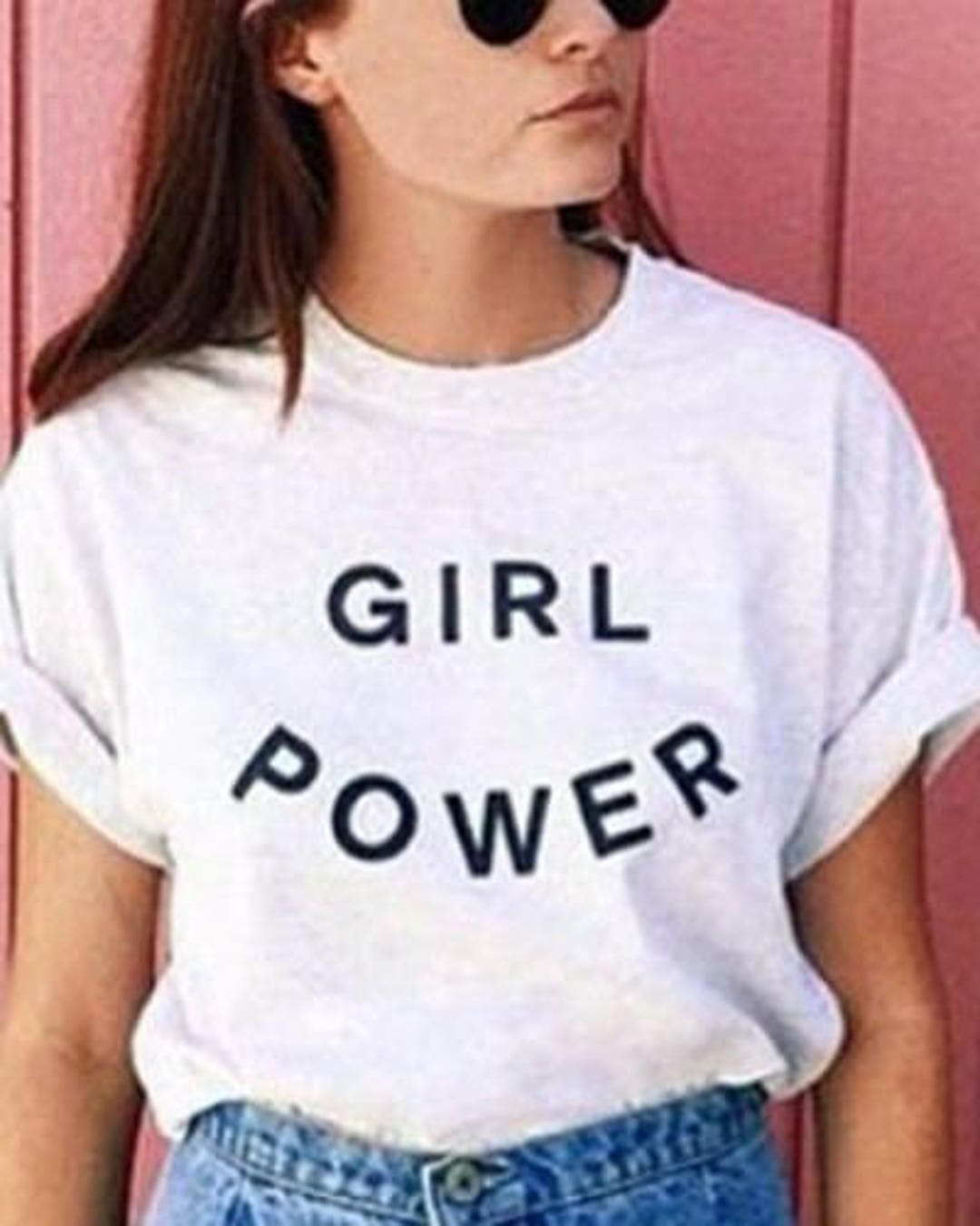 Girl Power Femme T-shirt Feminist GRL PWR Tee - Etsy