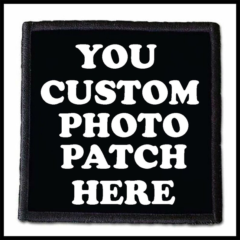 Square Patch Custom Patch Photo Patch Personalized Patch - Etsy