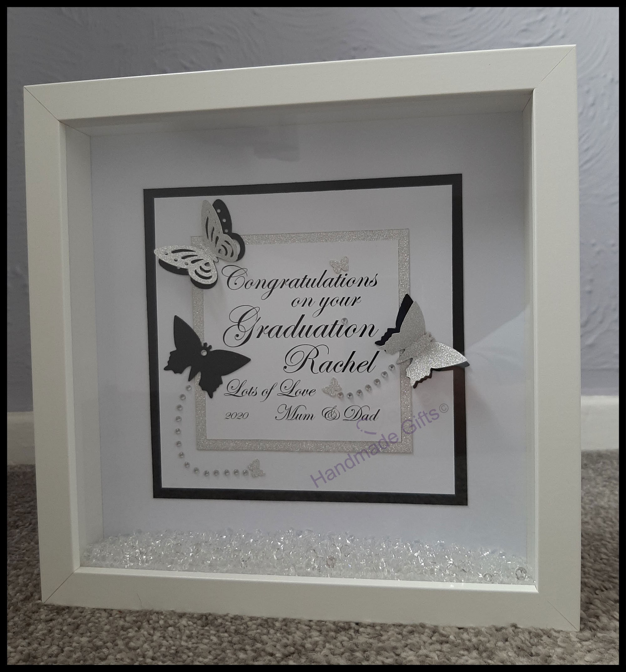 Personalised Box Frame, Graduation Gift, Graduation Box Frame ...