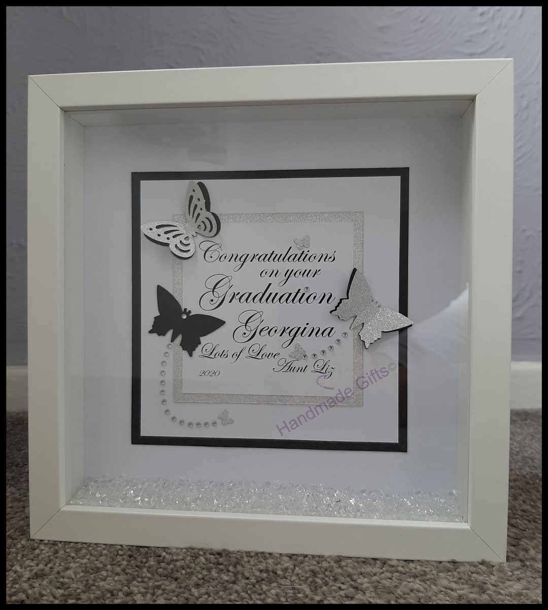 Personalised Box Frame, Graduation Gift, Graduation Box Frame ...