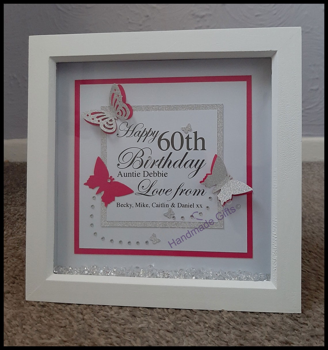 Personalised Box Frame 60th Birthday Gift Personalised 60th - Etsy UK