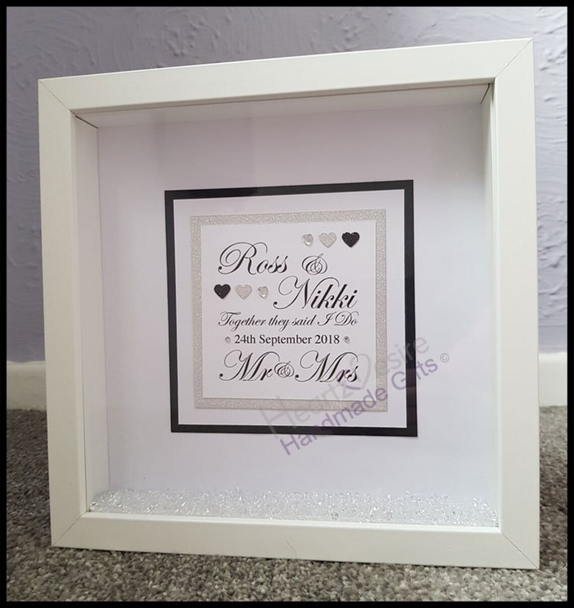 Personalised Box Frame Wedding Gift Personalised Wedding - Etsy