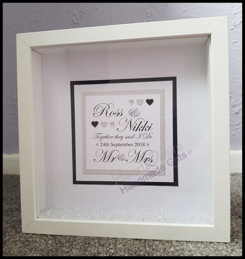 Personalised Box Frame Wedding Gift Personalised Wedding - Etsy