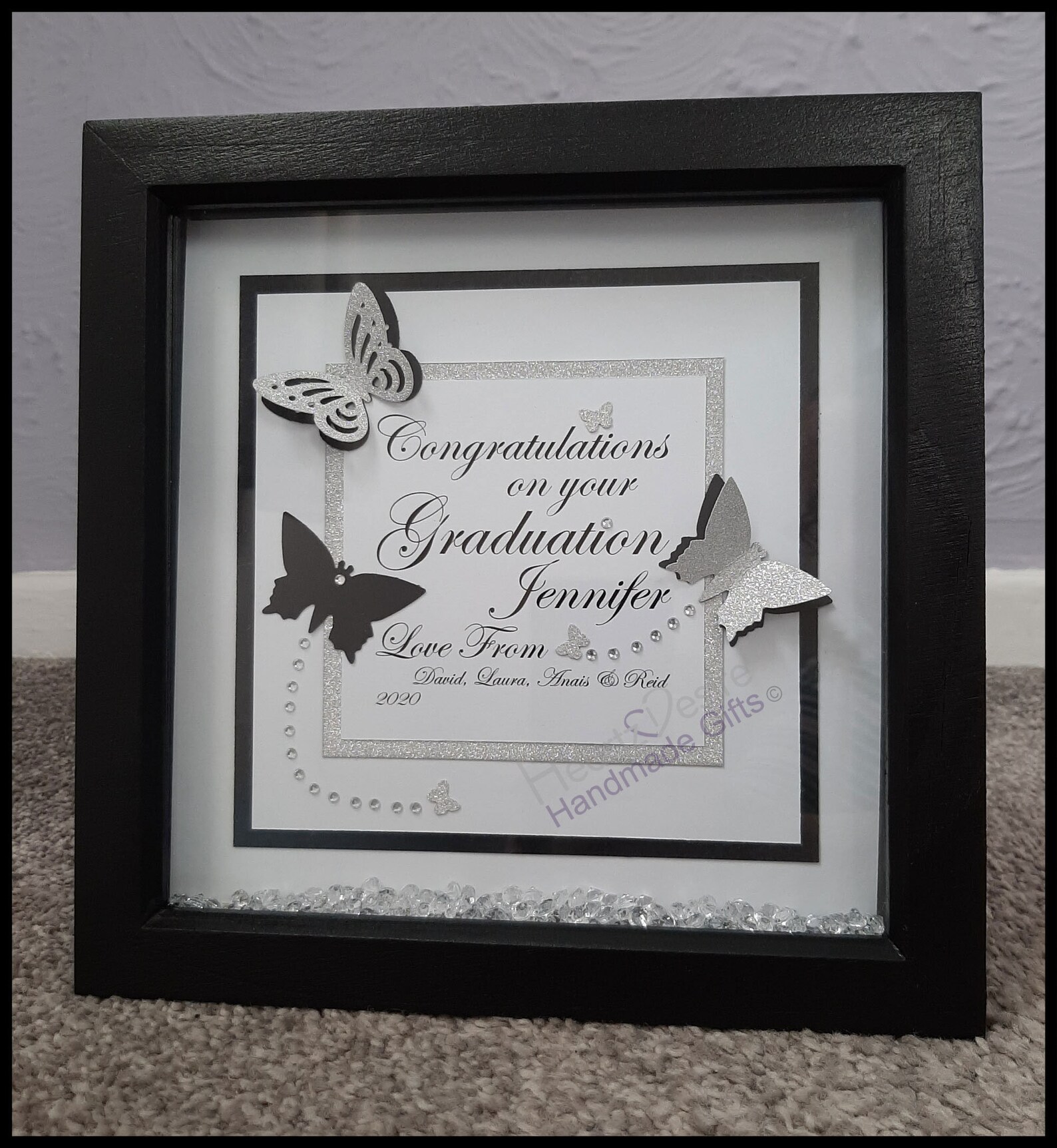 Personalised Box Frame, Graduation Gift, Graduation Box Frame ...