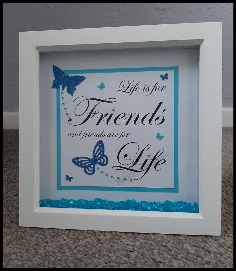 Personalised Box Frame Gift for Friends Personalised Friends - Etsy UK