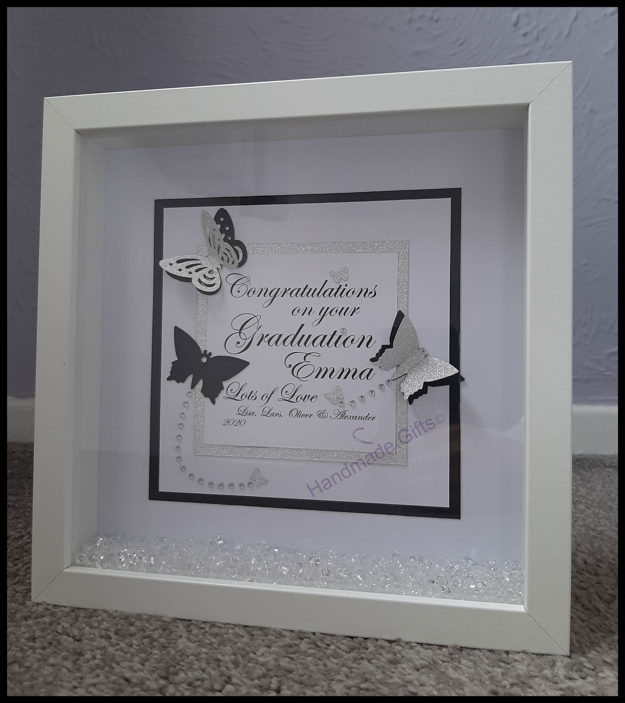 Personalised Box Frame, Graduation Gift, Graduation Box Frame ...