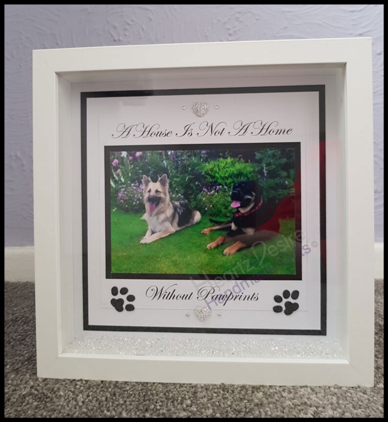 Personalised Box Frame Pets Box Frame Family Box Frame Dogs - Etsy