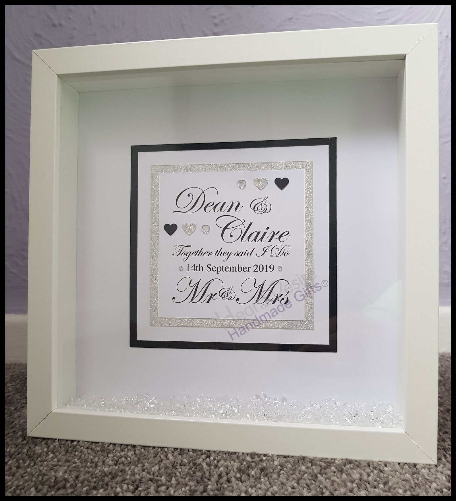 Personalised Box Frame Wedding Gift Personalised Wedding - Etsy