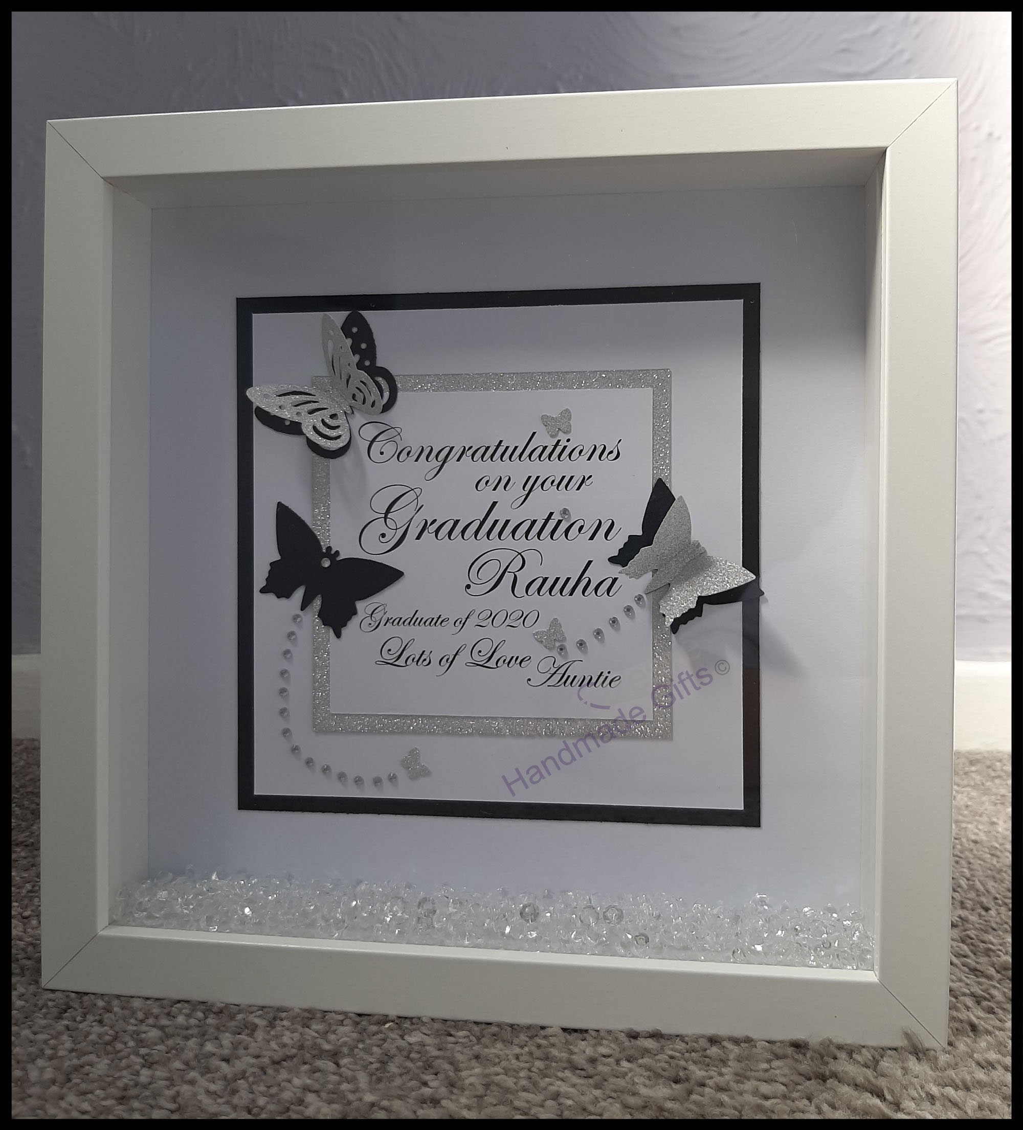 Personalised Box Frame, Graduation Gift, Graduation Box Frame ...