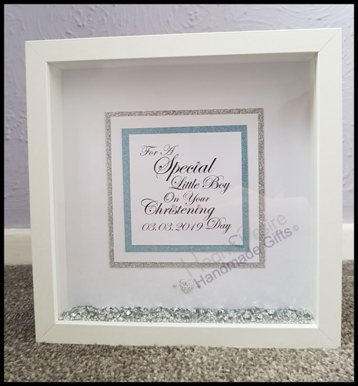 Personalised Box Frame, Christening Gift, Communion Gift, Personalised ...