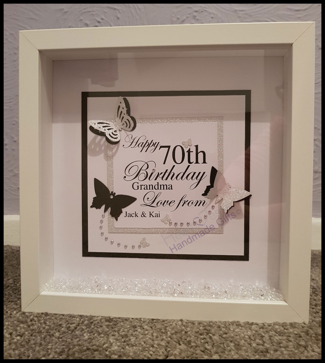 Personalised Box Frame 70th Birthday Gift Personalised 70th | Etsy UK