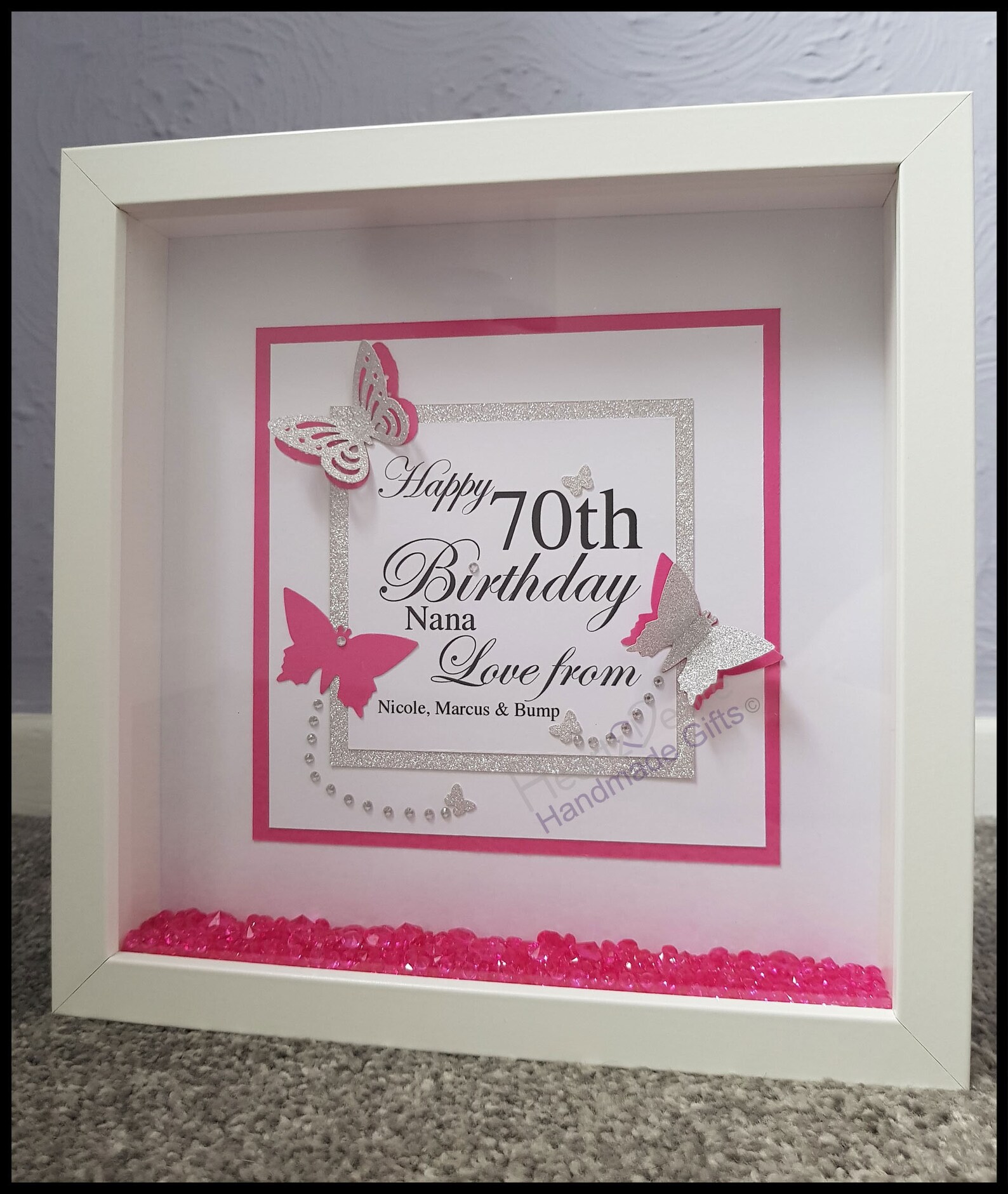 Personalised Box Frame 70th Birthday Gift Personalised 70th - Etsy