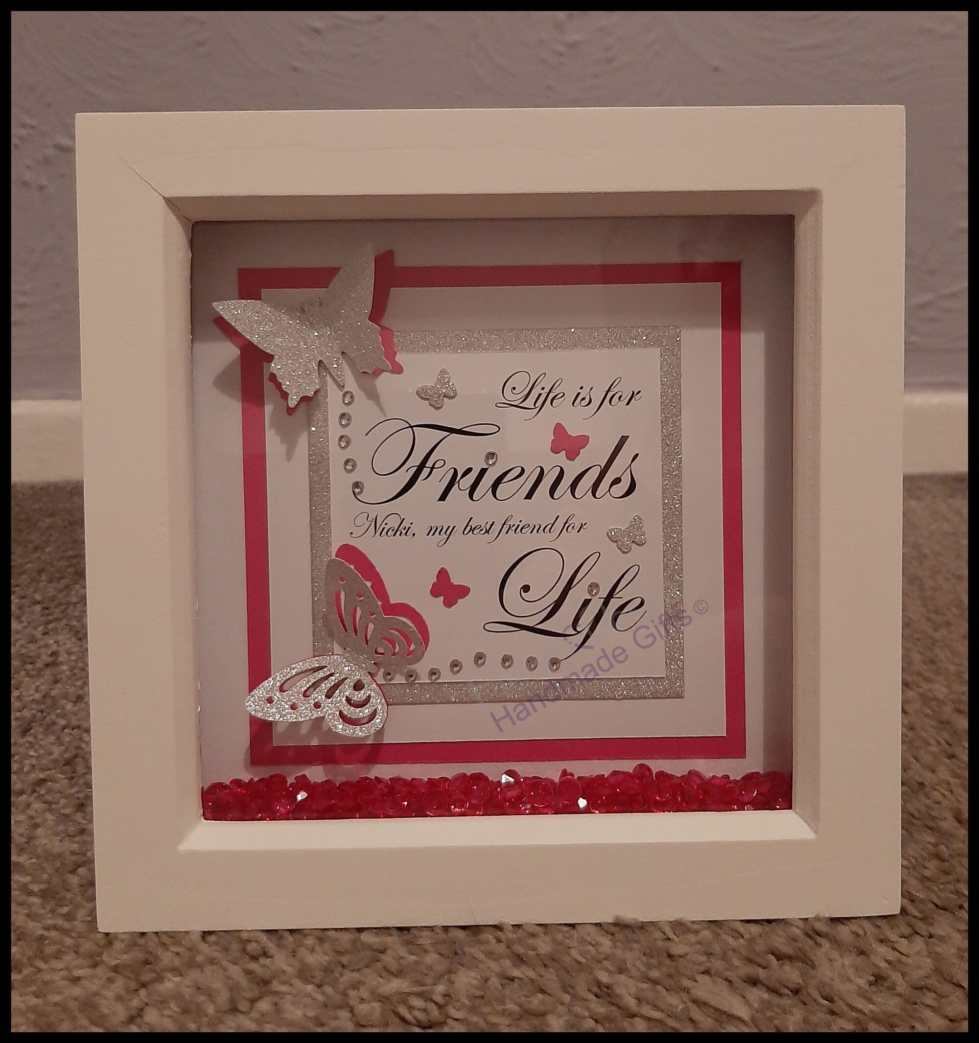 Personalised Box Frame Gifts for Friends Birthday Gifts - Etsy