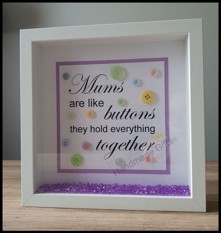 Personalised Box Frame, Gift for Mum, Mothers Day Gift, Birthday Gift ...